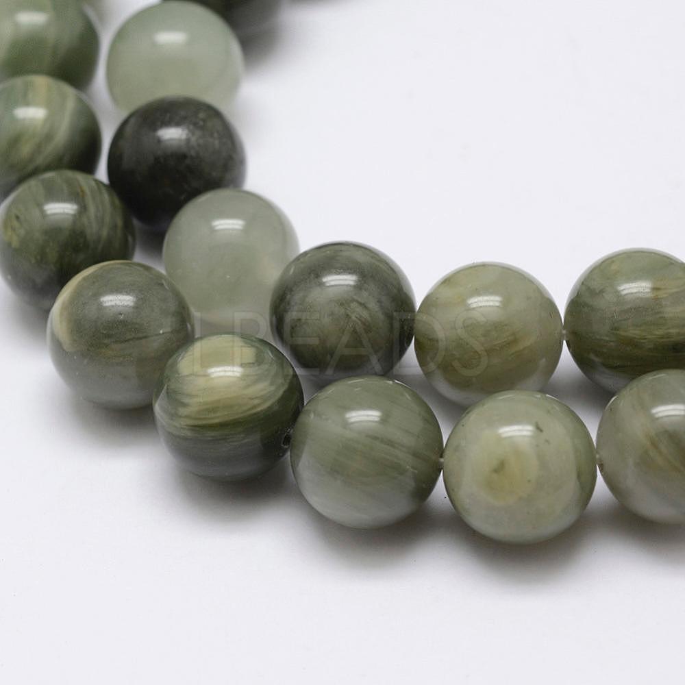 Natural Green Rutilated Quartz Beads Strands - Lbeads.com