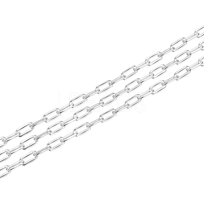 925 Sterling Silver Paperclip Chains - Lbeads.com