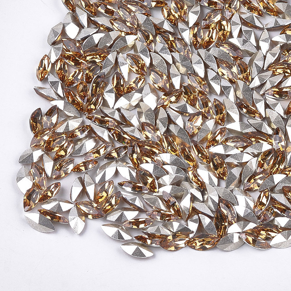 Pointed Back Resin Rhinestone Cabochons - Lbeads.com