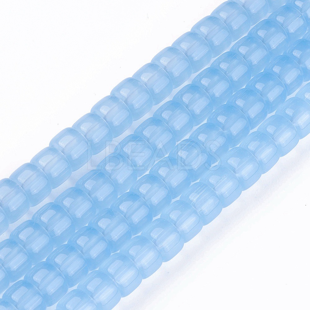 Opaque Solid Color Glass Beads Strands - Lbeads.com
