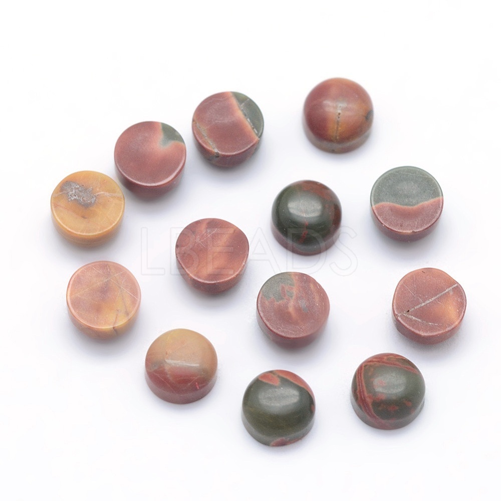 Natural Polychrome Jasper/Picasso Stone/Picasso Jasper Cabochons ...