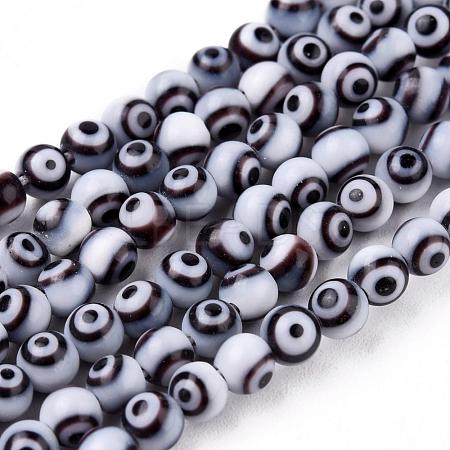 Handmade Evil Eye Lampwork Round Bead Strands - Lbeads.com