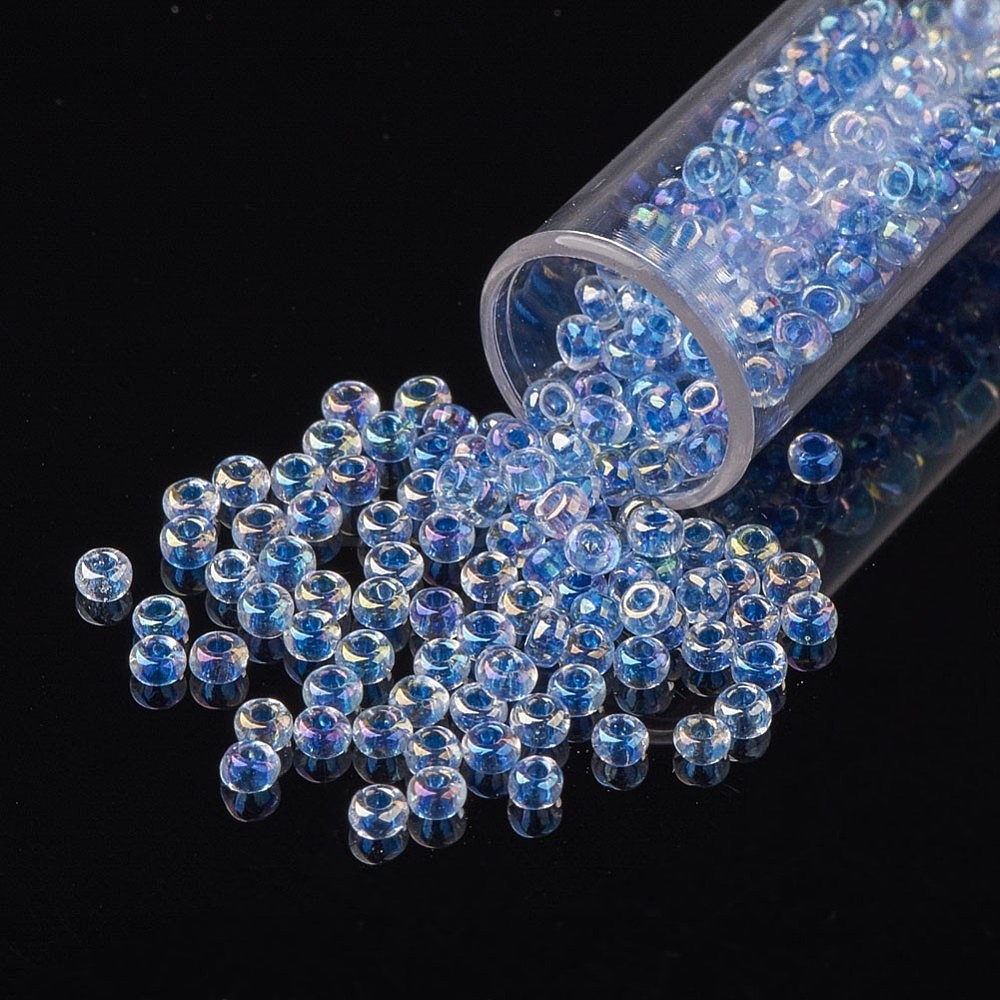 FGB® 11/0 Transparent Glass Seed Beads - Lbeads.com